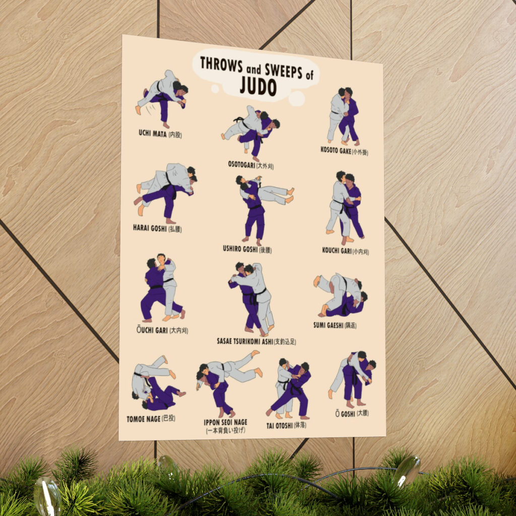 Basic Throws and Sweeps of Judo Print | HeavyBJJ